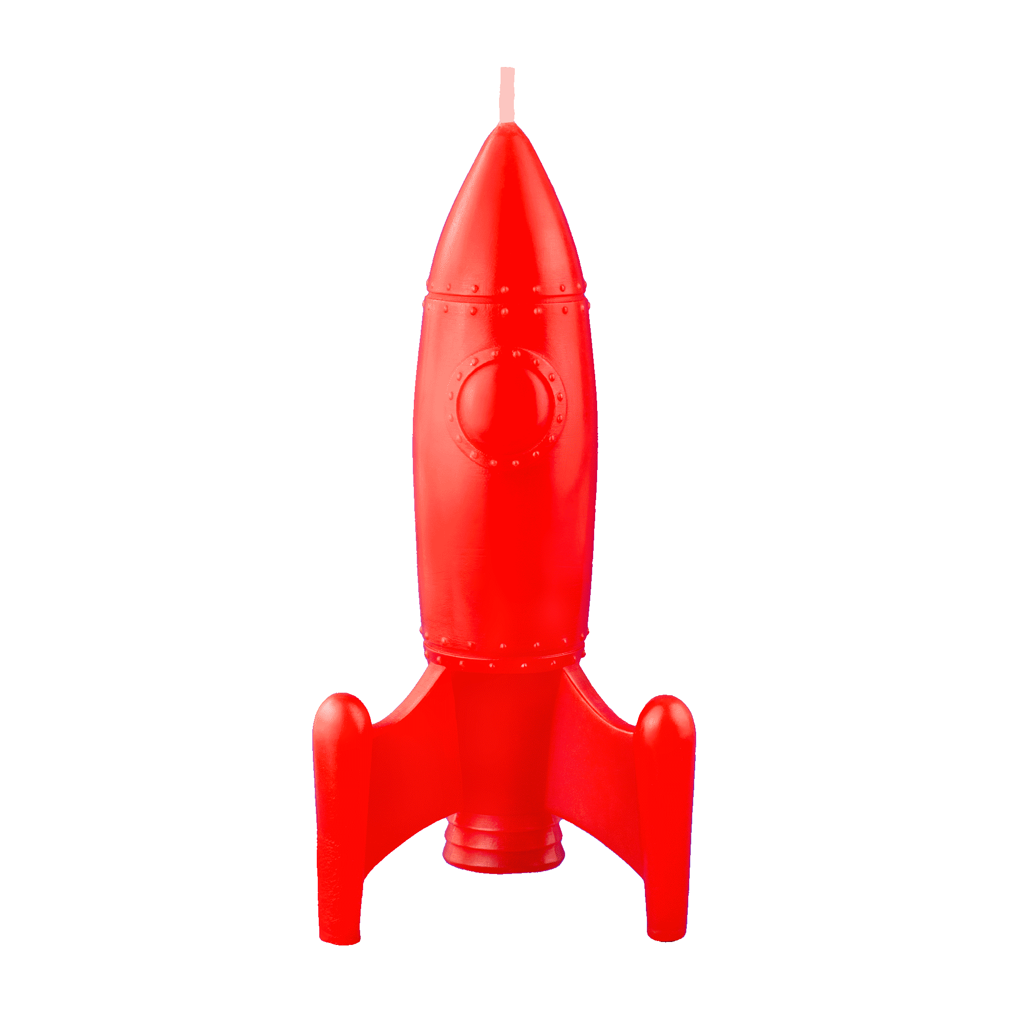 The Rocket – Rote Rakete als Kerze im Retro-Design | DONKEY – Donkey Products