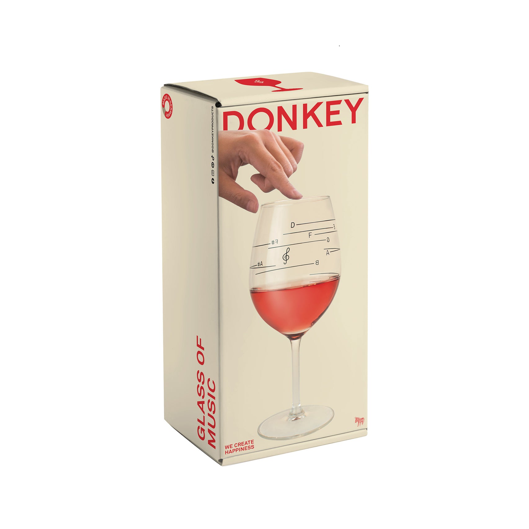 Glass of Music – Geschenkidee Weinglas mit Tonleiter | DONKEY Products ...