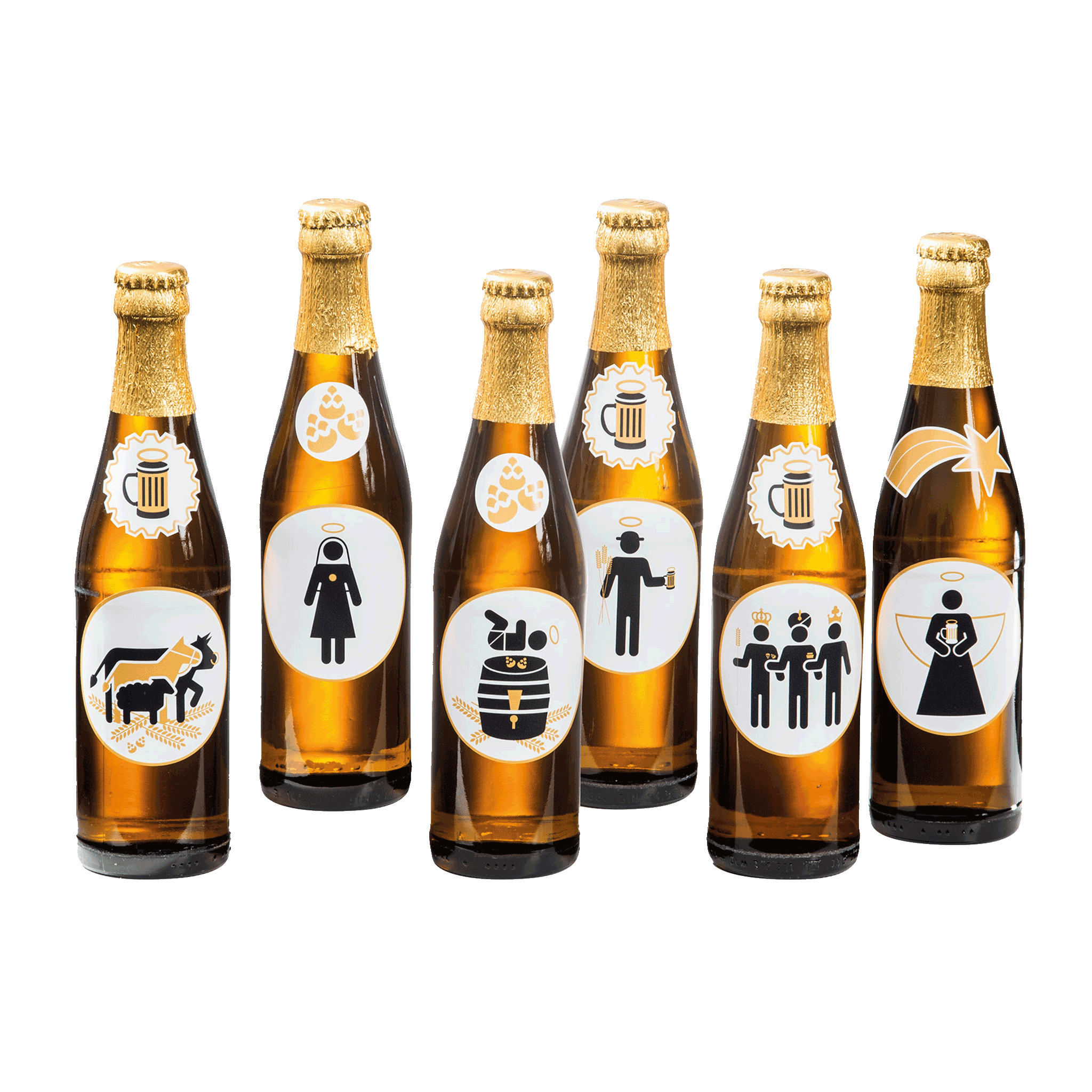 Holy 6 Pack Sticker Set incl. carrier – Donkey Products