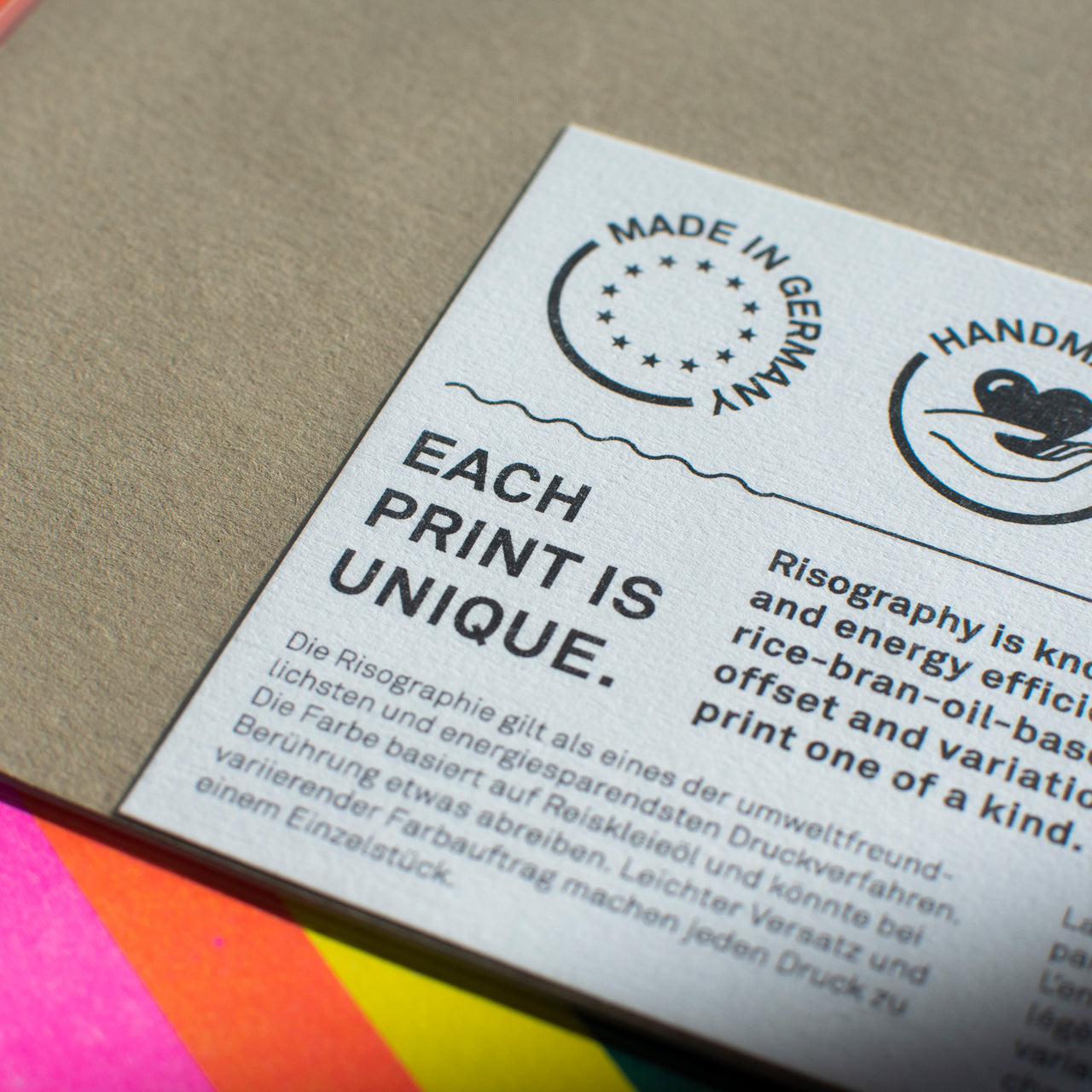 Risographie Artprint Over the Rainbow – Donkey Products